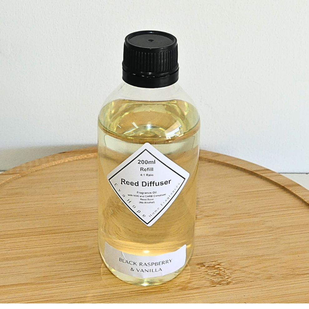 BLACK RASPBERRY & VANILLA - 200ml Reed Diffuser Refill – Evahope Home Fragrances