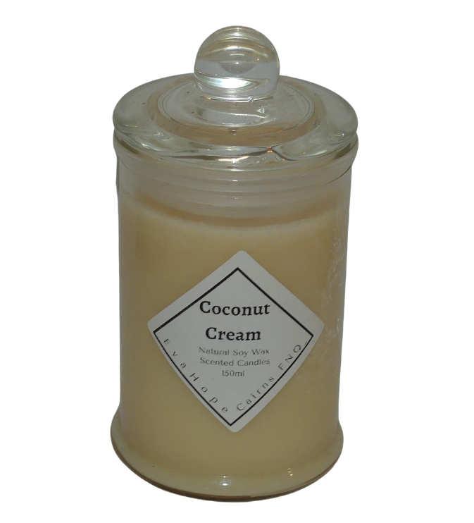 Coconut Cream 120gm Fully Scented, Natural Soy Wax. @30 Hr slow burn – Evahope Home Fragrances